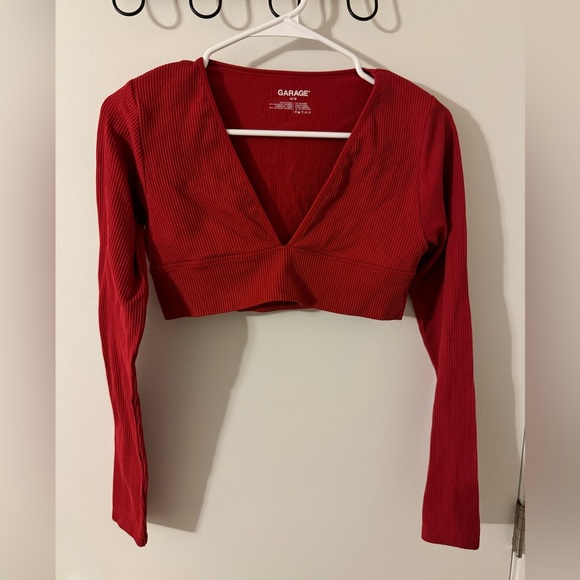Garage | Tops | Garage Long Sleeve Crop Top | Poshmark